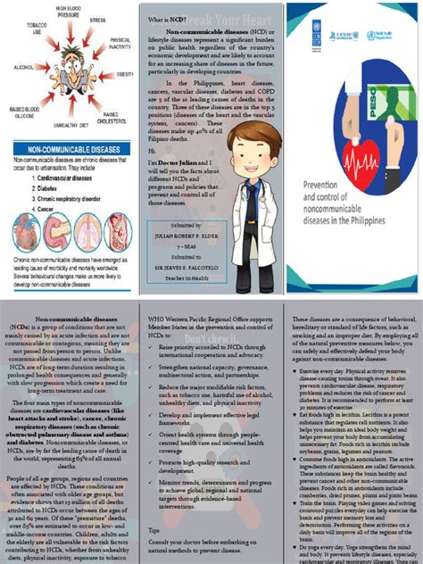 Health Brochure Pdf Non Communicable Disease Cardiovascular Diseases