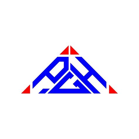Diseño Creativo Del Logotipo De La Letra Pgh Con Gráfico Vectorial