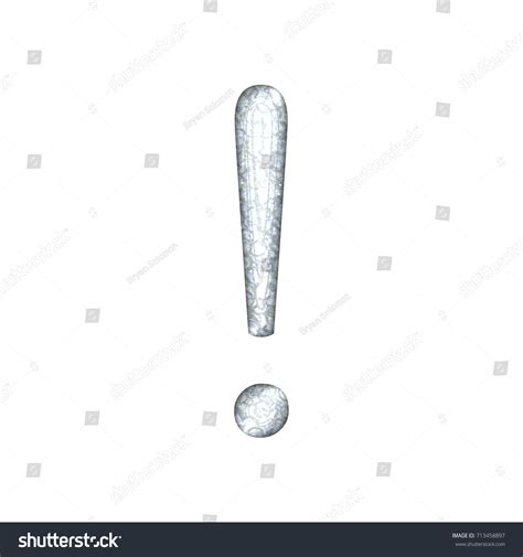Classy Elegant Diamond Exclamation Point Sign Stock Illustration