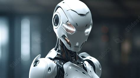 Robot High Tech Artificial Intelligence Powerpoint Background For Free