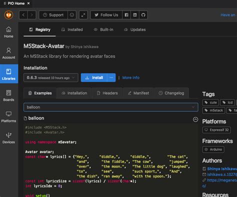 m5stackの開発環境を整える platformio ide編 m5stack qiita
