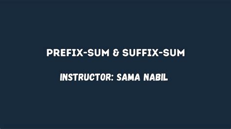 Prefix Sum And Suffix Sum Sheet Upsolve Youtube Prefix Sum And Suffix Sum Sheet Upsolve Youtube