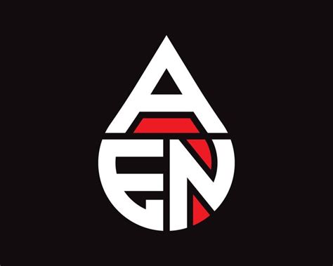 Premium Vector Aen Letter Water Drop Shape Logo Design Aen Drop Logo Simple Design