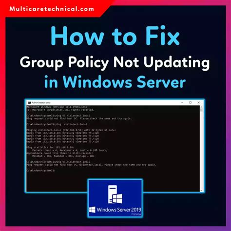 How To Fix Group Policy Not Updating In Windows Server