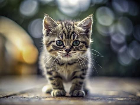 A Tiny World Of Furry Fury An Adorable Angry Cat In A Tiltshift