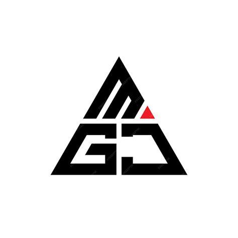 Premium Vector Mgj Triangle Letter Logo Design With Triangle Shape Mgj Triangle Logo Design