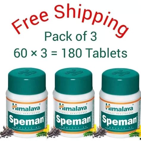 3 X Speman Tabs Himalaya Men Sex Contient Gokshura Kapikachhu Livraison
