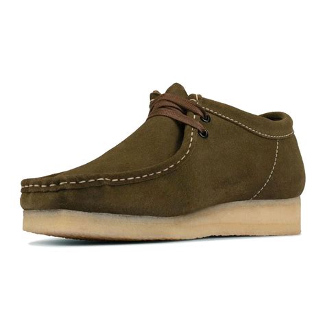 Clarks Originals Wallabee 60s Mod Suede Shoes In Khaki
