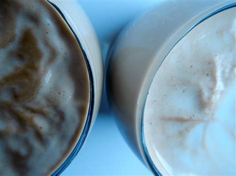 Premium Photo Close Up Of Cold Coffee Glasses On Table