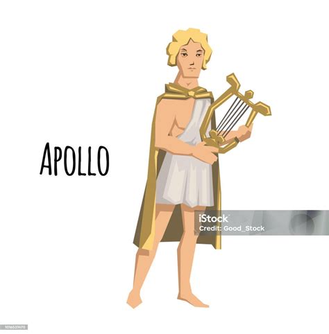 Apollo Ancient Greek God Of Archery Music Poetry And The Sun With Lyre