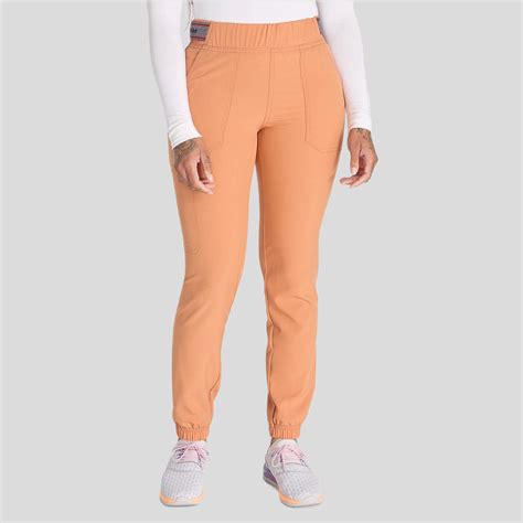 Womens Mid Rise Jogger Scrub Pant Ginger Glow Roberts Medical