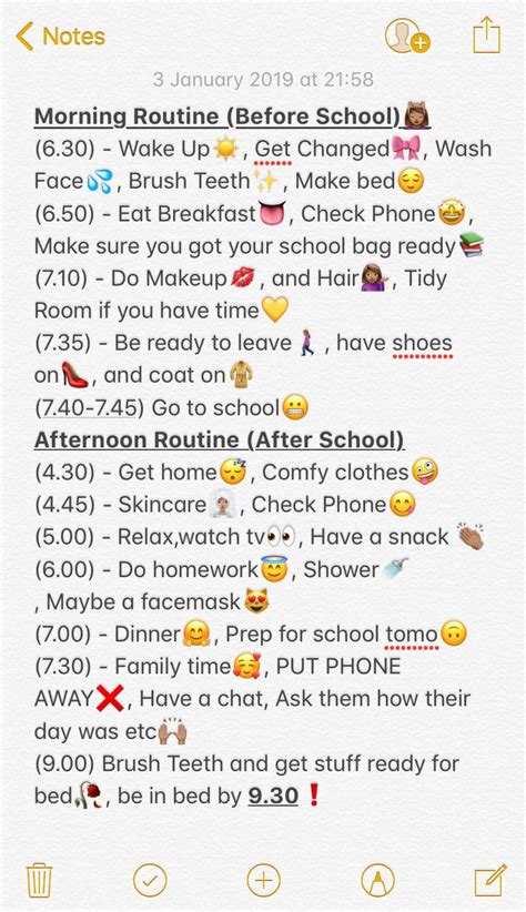 School Routine Tips