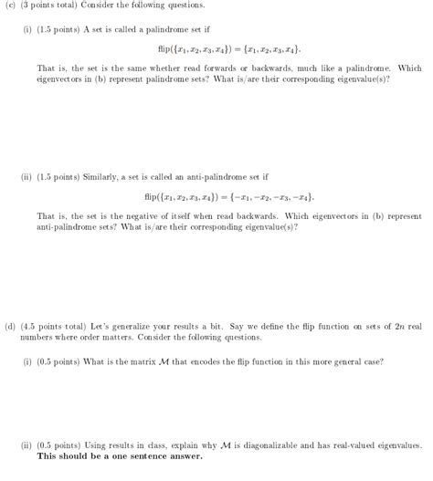 Solved 3 10 Points Total Consider All Possible Sets Of 4 Chegg Com