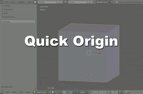 How To Precisely Move The Origin Point Of An Object Modeling Blender Artists Community