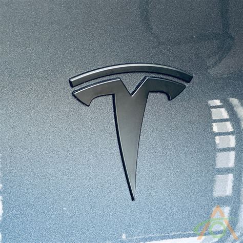 Satin Black Logo Emblems For Tesla Model 3 And Y