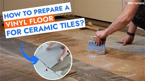 How To Prepare A Vinyl Floor For Ceramic Tiles Youtube
