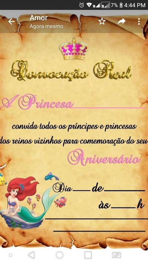 Convite Ariel 40 Lindos Modelos Para Conferir Artofit