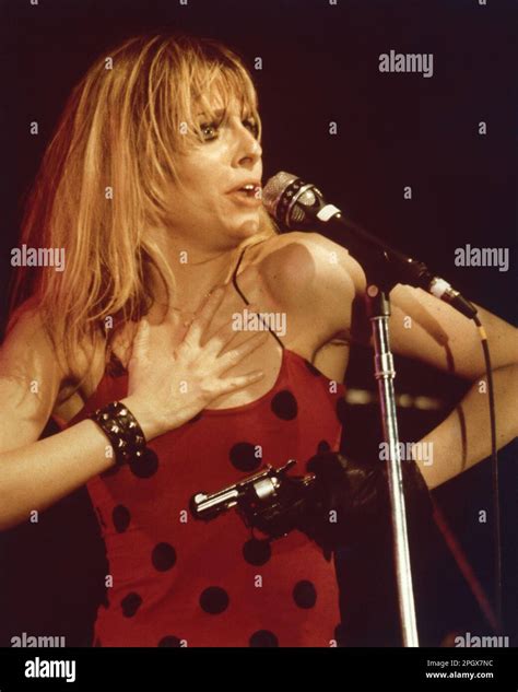 Ellen Foley With A Prop Pistol In Concert At The Paradise Club Boston