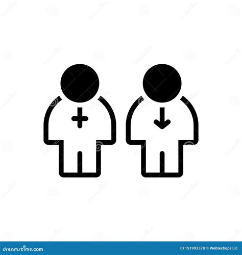 Black Solid Icon For Gender Unisex And Sex Stock Vector Illustration Of Logo Solid 151993378