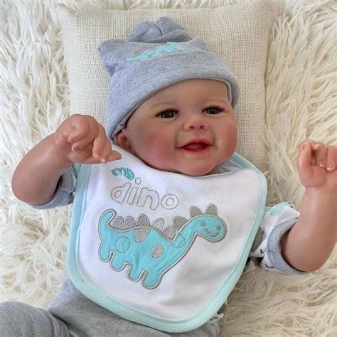 Npk 50cm Pêssegos Corpo Macio Boneca Bebê Reborn Realista Com Pele 3d