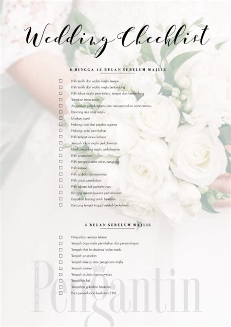 Checklist Pernikahan Lengkap Panduan Anti Ribet Untuk Calon Pengantin