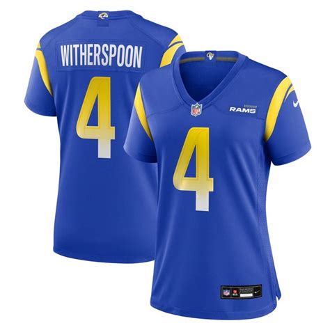 Womens Los Angeles Rams Ahkello Witherspoon Nike Royal Team Game Jersey
