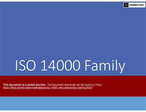 Iso 14001 Ems Awareness Training Ppt Slide Deck