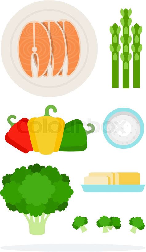 Spinach Leaves Stock Vector Colourbox