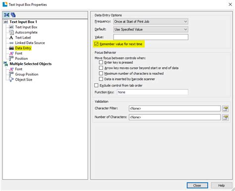 Keep Data Entry Form Data Between Prints Seagull Support Portal