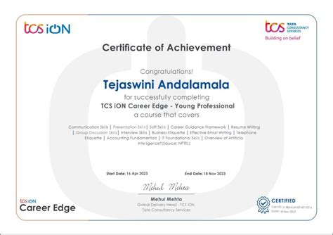 Tejaswini Andalamala On Linkedin Hello Connectionsi Am Delighted To Share That I Have