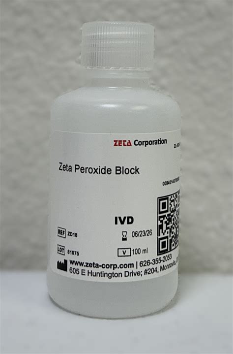Zetas Peroxide Block Zeta Corporation