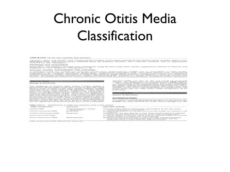 Classifications In Ent Ppt