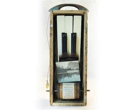 Autumn Assemblage With Piano Keys John Keats Assemblage With Etsy