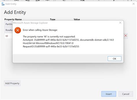 setting ttl on entities in cosmos table via azure cosmos table sdk