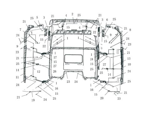 Top Cover Air Deflector Faw J7 Latest Faw J7 Ca4250p77k25t1e5 Semi