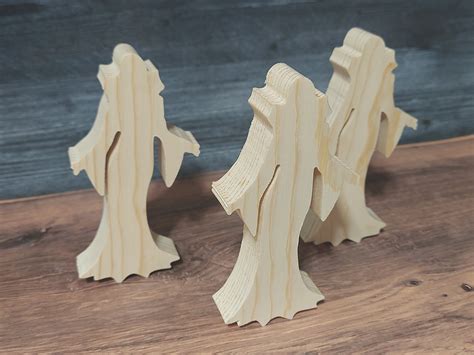 10 Or 20 Unfinished Wood Vampire Cutouts Standing Wooden Vampire Shape
