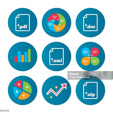 Tandatanda Dokumen Simbol Ekstensi File Ilustrasi Stok Unduh Gambar