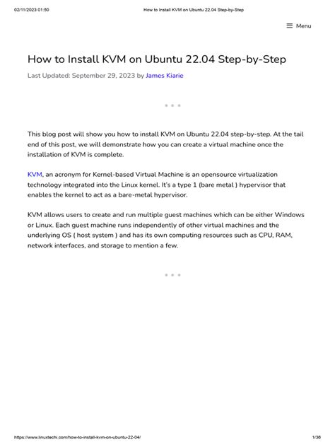 how to install kvm on ubuntu 22 04 step by step pdf software
