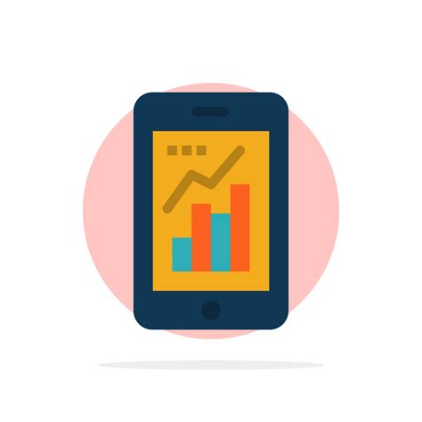 Graph Analytics Info Graphic Mobile Mobile Graph Abstract Circle