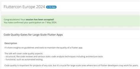 Pavel Sulimau On Linkedin Flutterconeurope2024
