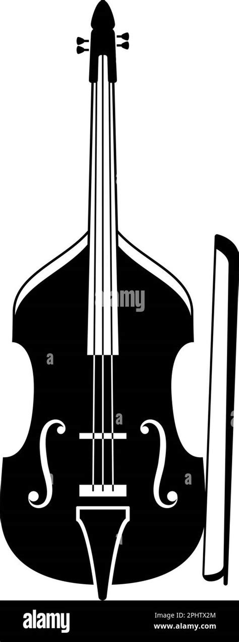 Classical Fiddle Silhouette Instrument Stock Vector Image And Art Alamy