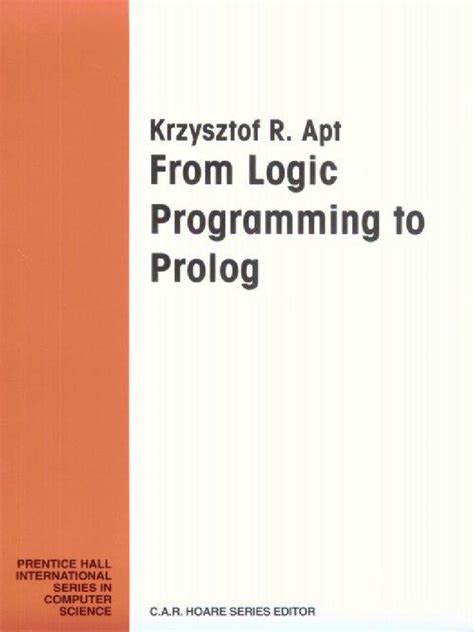From Logic Programming To Prolog Pdf Array Data Type Mathematical