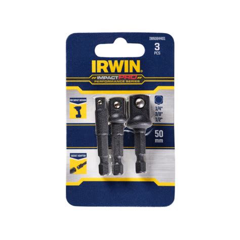 Irwin Impact Pro Performance 3 Piece Socket Adaptor Set Bunnings