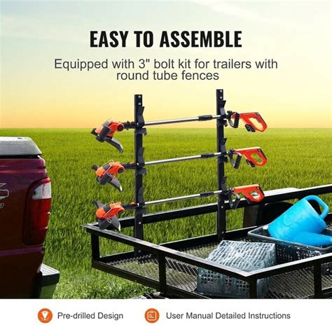 Givimo Trimmer Rack 3 Place Weeder Trimmer Rack Trim Holder Trailer