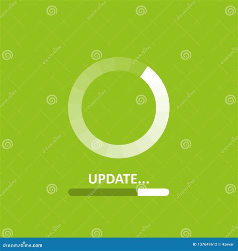 Update Loading Process Vector Illustration Stock Illustration Illustration Of Blue Computing