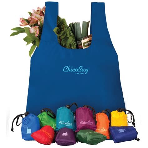 Chicobag Original Compact Reusable Grocery Bag Tote Attached Pouch And Carabiner Ebay