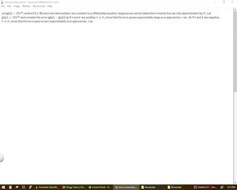 let y x c e r x where c ≠0 and r are real numbers be a solution to