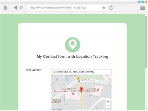 Gps Location Form Widgets Jotform
