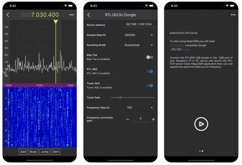 MagicSDR IOS Interface To RTLSDR Version Released Mac Ham Radio