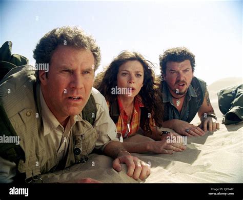 Will Ferrell Anna Friel Danny R Mcbride Land Of The Lost Stock Photo Alamy